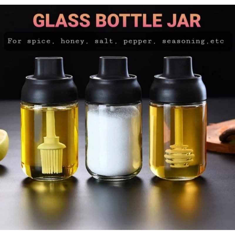 Jual Spice Bottle Jar Salt Pepper Honey Jar Botol Tempat Bambu Madu ...