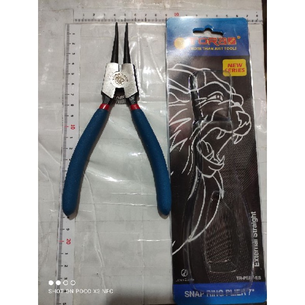 Jual tang pin lurus tekan buka TORA 7in/snap ring plier 7" TORA ...