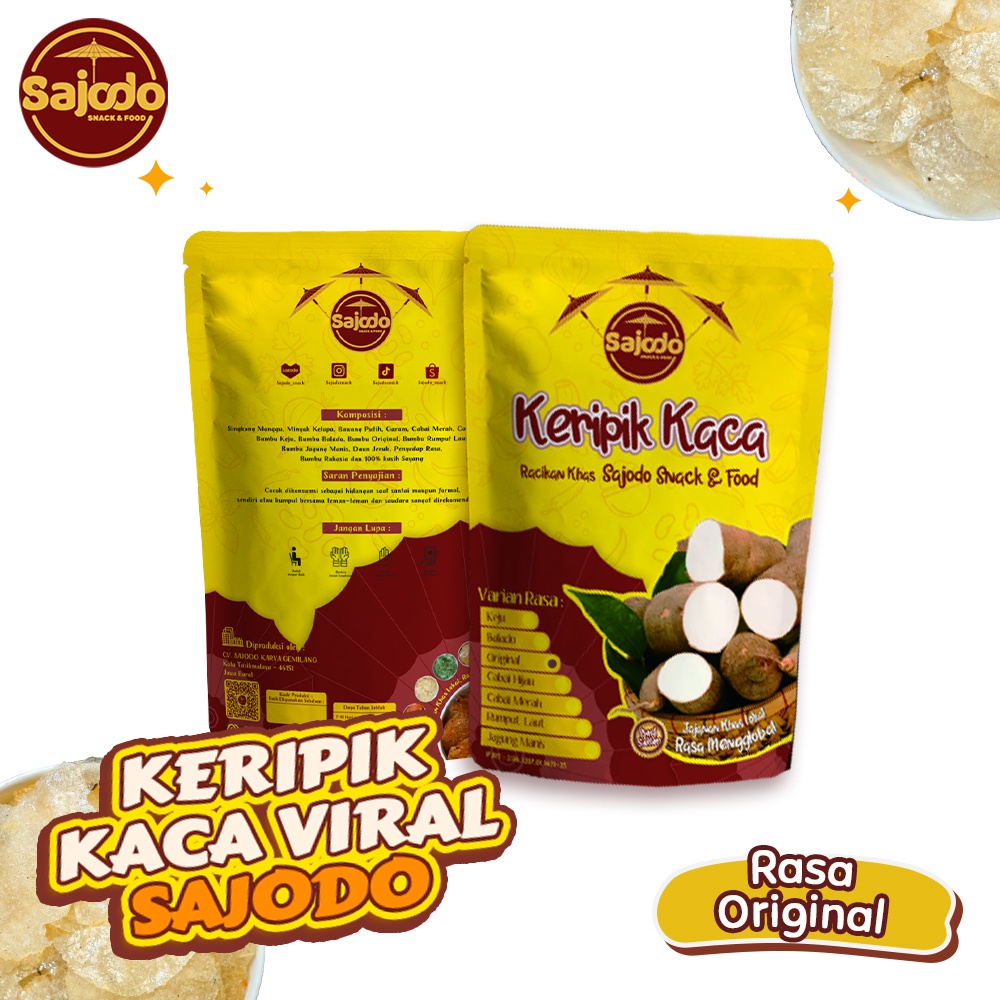 Jual SAJODO SNACK - KERIPIK KACA ORIGINAL EXTRA DAUN JERUK | Shopee ...