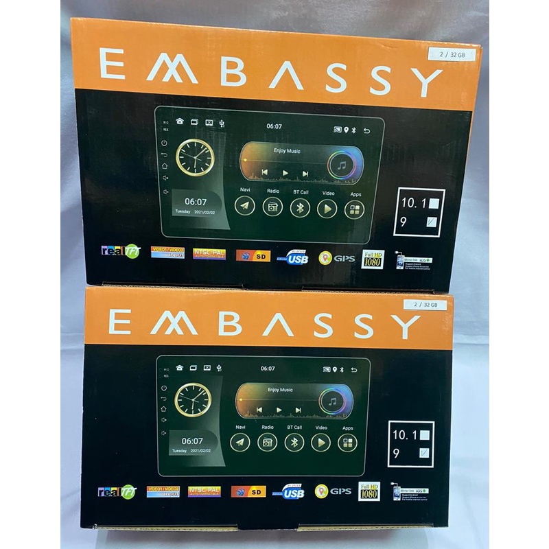 Jual Headunit Doubledin android 9 inch embassy Ram 2/64gb Embassy ...