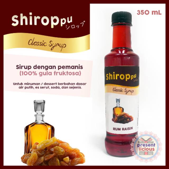 Jual Rum Raisin | Shiroppu Classic Syrup 350 mL | Sirup Manis | Shopee ...