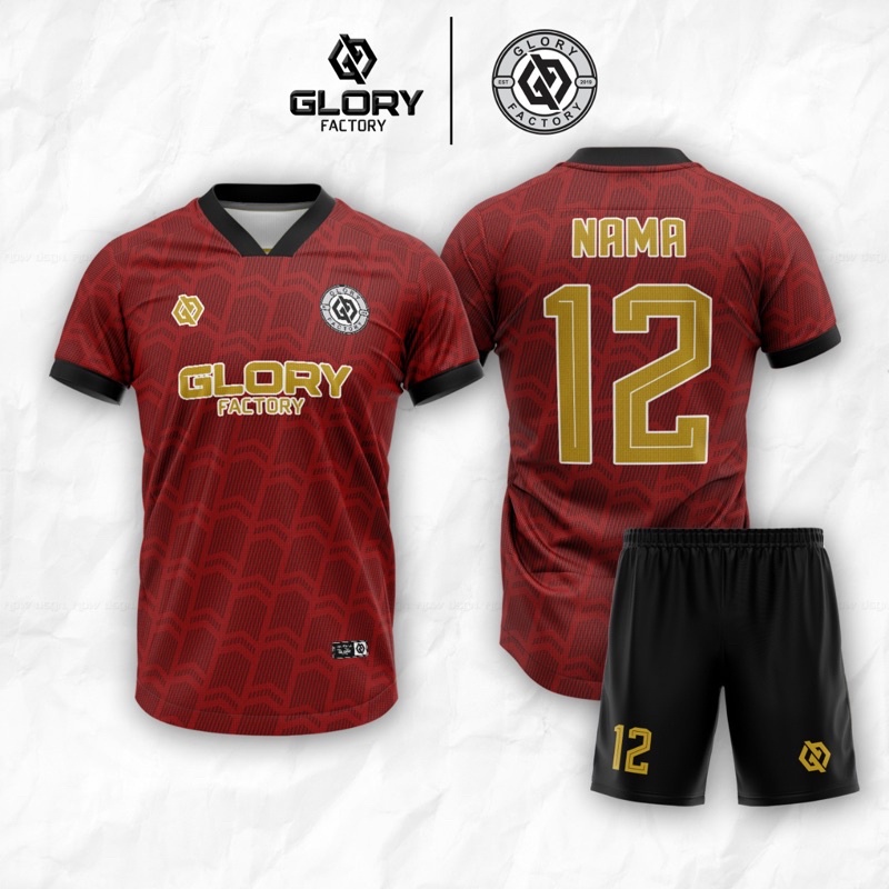 Jual Jersey Futsal Print Merah Bahan Premium Dryfit Nyaman Dipakai ...