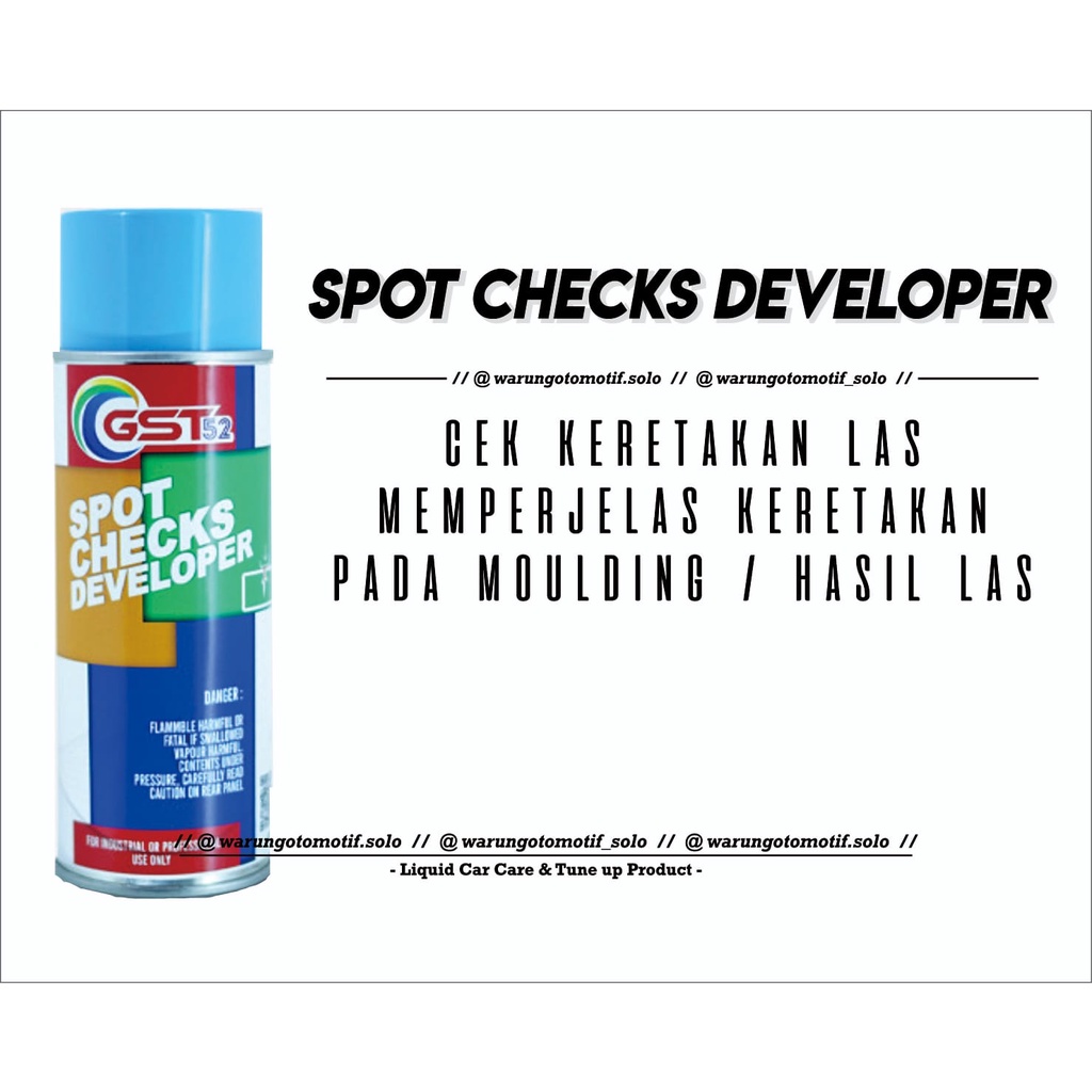 Jual SCD SPOT CHECK DEVELOPER GST52 400ml CEK KERETAKAN LAS (CRACK ...