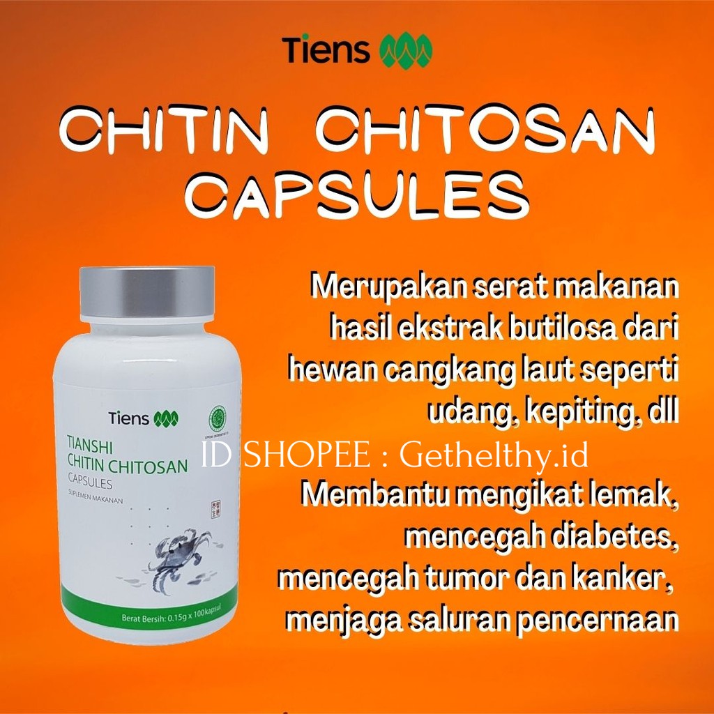 Jual Tianshi Chitin Chitosan Capsules Resmi Tiens Indonesia | Shopee ...