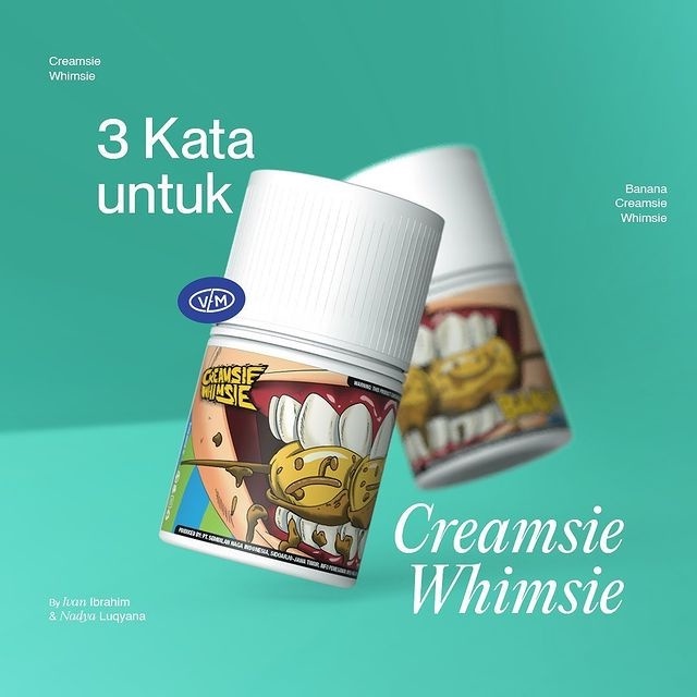 Jual Creamsie Whimsie 60ml 3mg 6mg 9mg 12mg Banana Liquid Creamy ...
