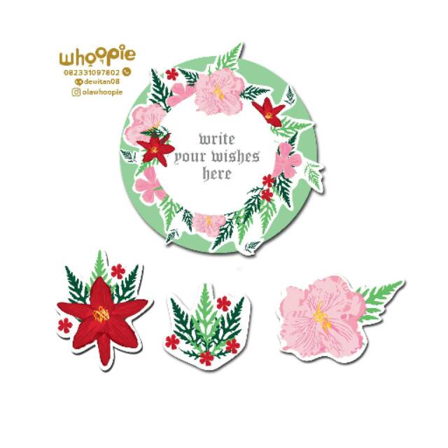 Jual Cake topper/ topper kue/ topper tumpeng bunga | Shopee Indonesia
