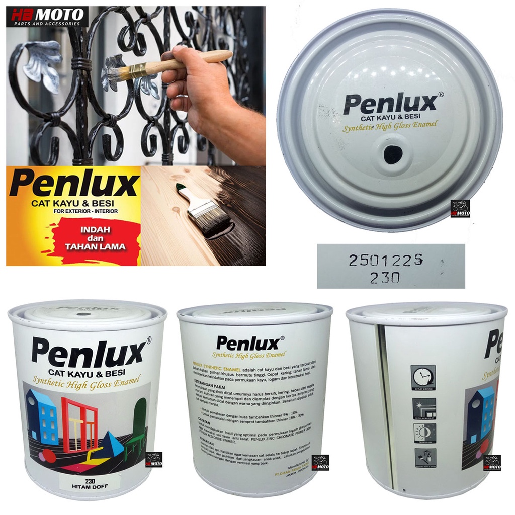 Jual 230 Hitam Dove PENLUX Cat Besi & Kayu 230 ( Hitam Dove ) 1 KG ...