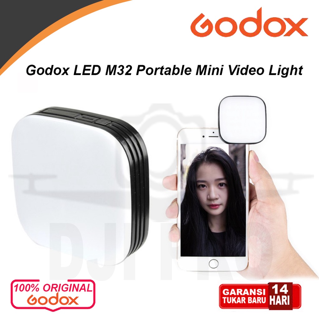 Jual Godox LEDM32 Smartphone Mini Light Godox LED 32 Godox LED M32 ...