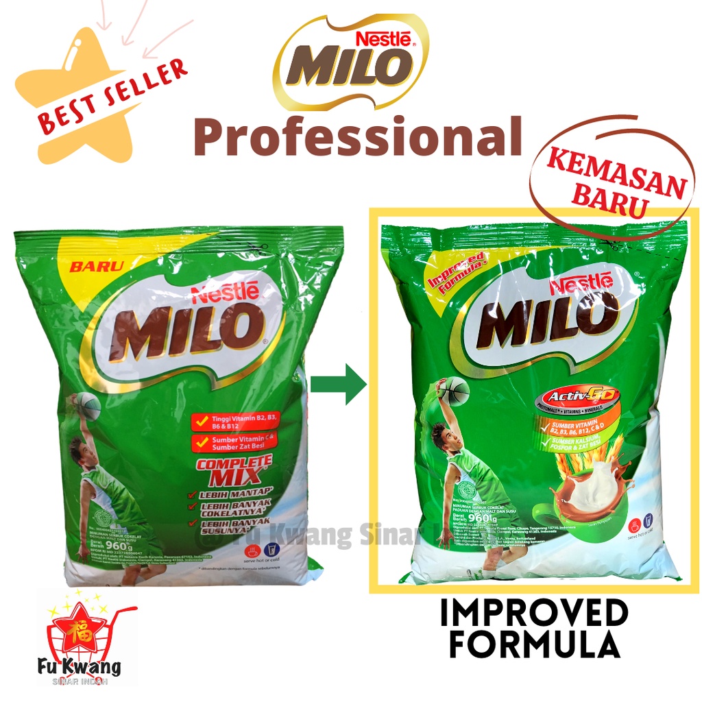 Jual Milo Professional Profesional Complete Mix 960 gram | Shopee Indonesia