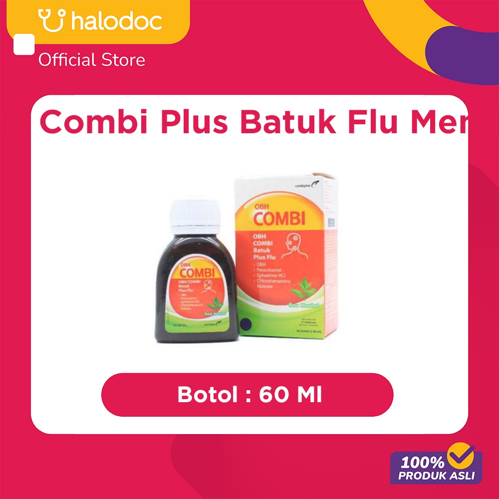 Jual OBH Combi Plus Batuk Flu Menthol 60 ml | Shopee Indonesia