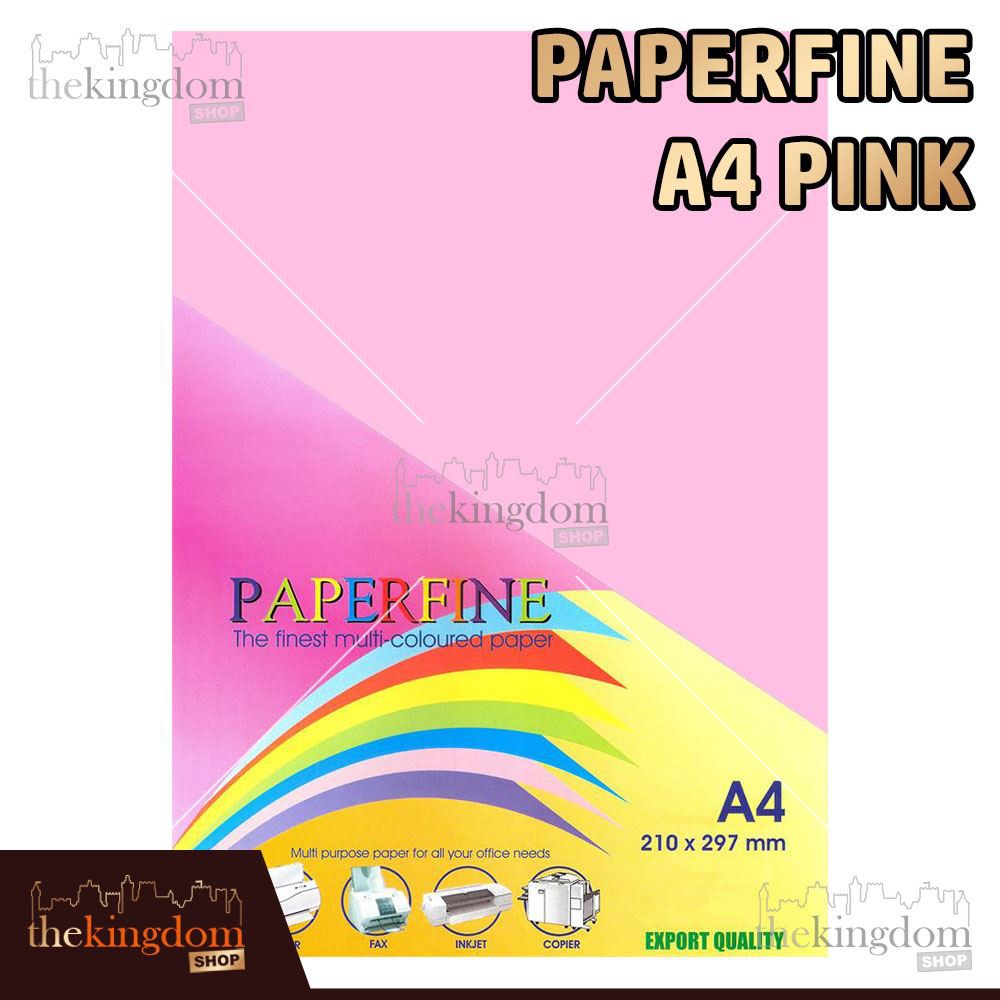 Jual Paperfine Kertas HVS Warna A4 Pink Isi 25 Lembar Kode Warna 170 ...