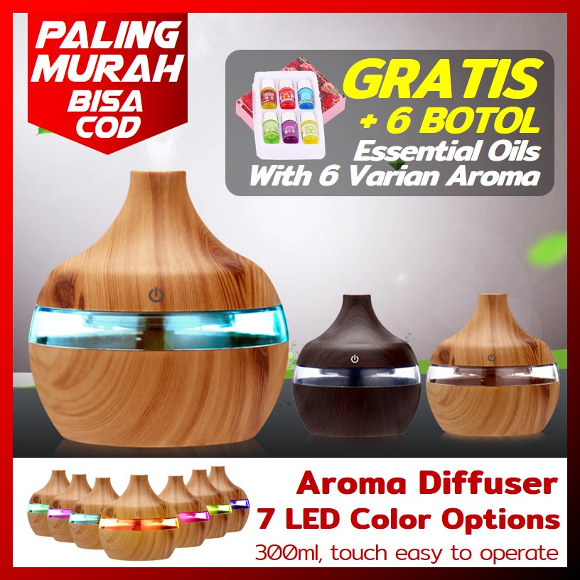Jual BABYBOZ - PROMO FREE 6PCS OILS Taffware Air Humidifier Ultrasonic Aromatherapy Oil Diffuser ...