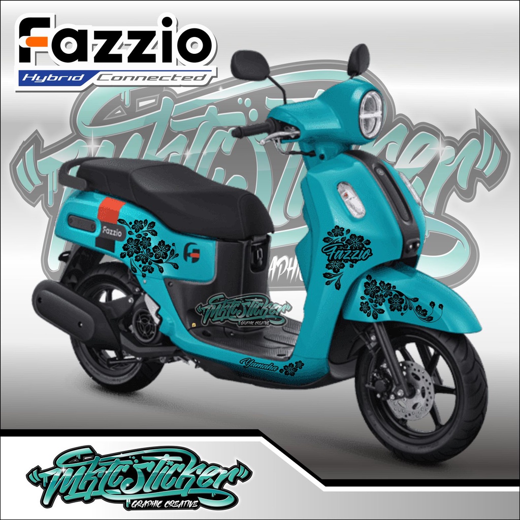 Jual STIKER YAMAHA FAZZIO 125CC UNTUK WARNA MOTOR WARNA biru | Shopee ...