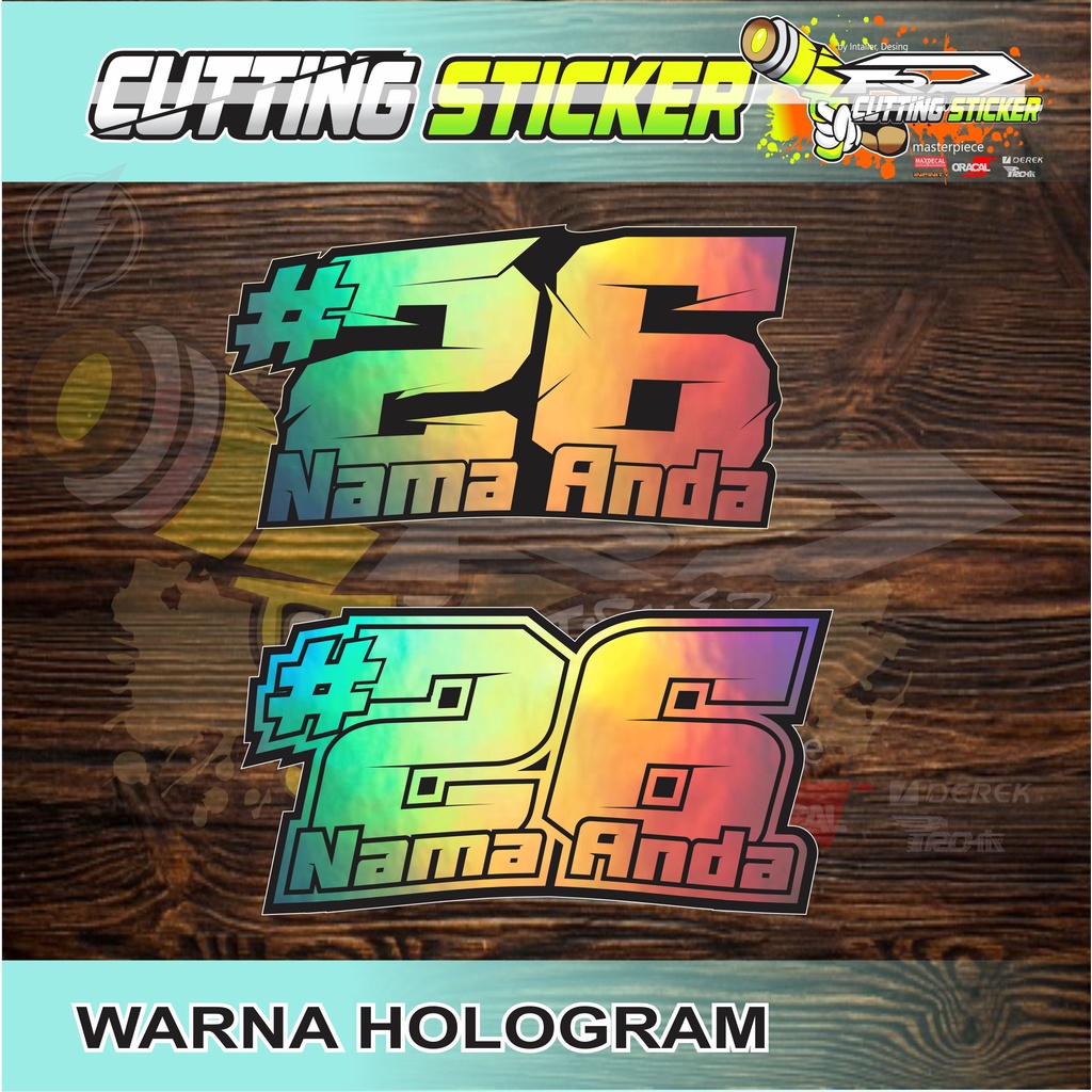Jual STIKER CUTTING NOMER START RACING CUSTOM | Shopee Indonesia