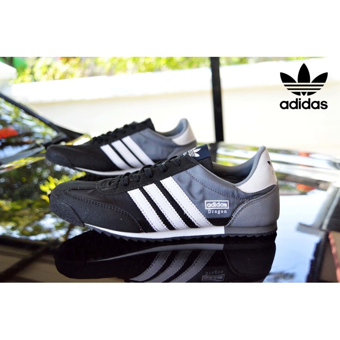 Jual SEPATU PRIA SNEAKERS ADIDAS DRAGON HITAM COKLAT MADE INJ VIETNAM ...