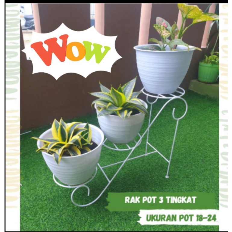 Jual standing pot cantik/standing pot bunga murah/standing pot besi/rak ...