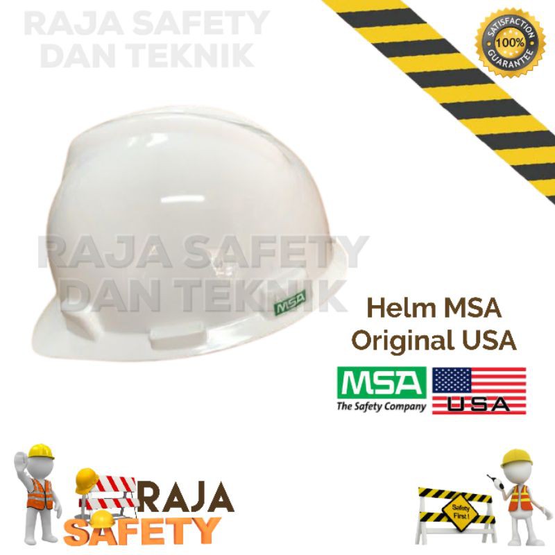 Jual Helm Safety Proyek MSA Original USA Fastrack | Shopee Indonesia