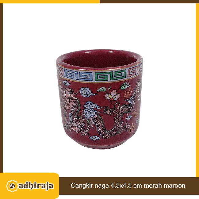 Jual Cangkir / Cawan persembahan keramik Naga Merah maroon | Shopee ...