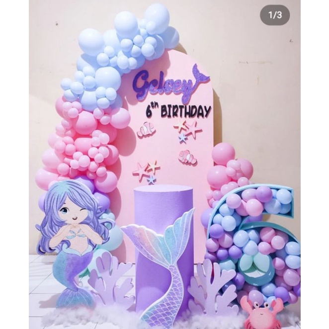 Jual 1 set backdrop ultah (REAL PICT) tidak dibongkar, semua untuk ...