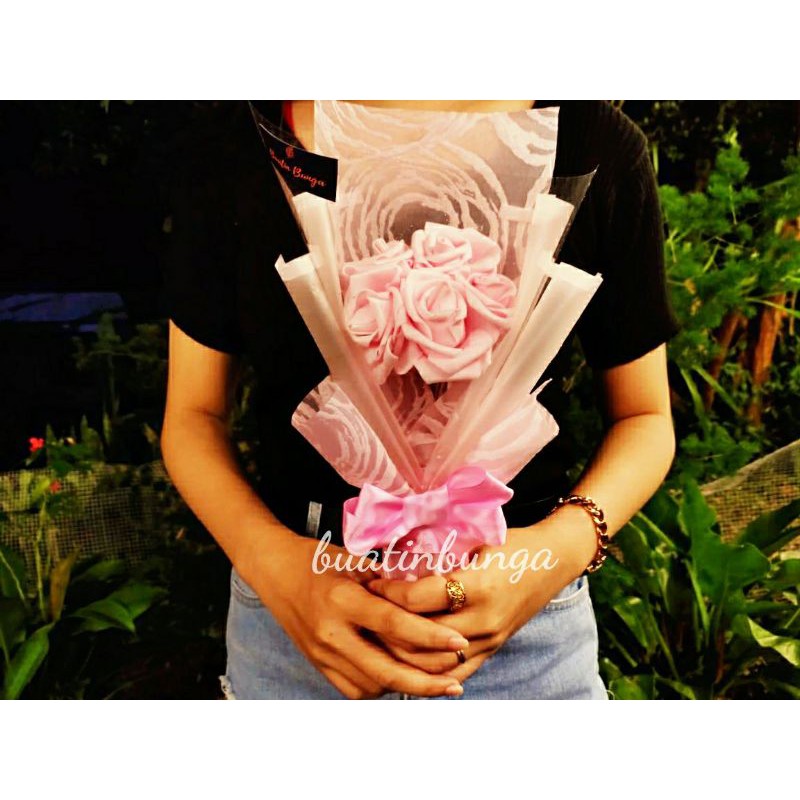 Jual Buket Bunga Mawar Artificial Mewah Hadiah Ulangtahun Birthday ...