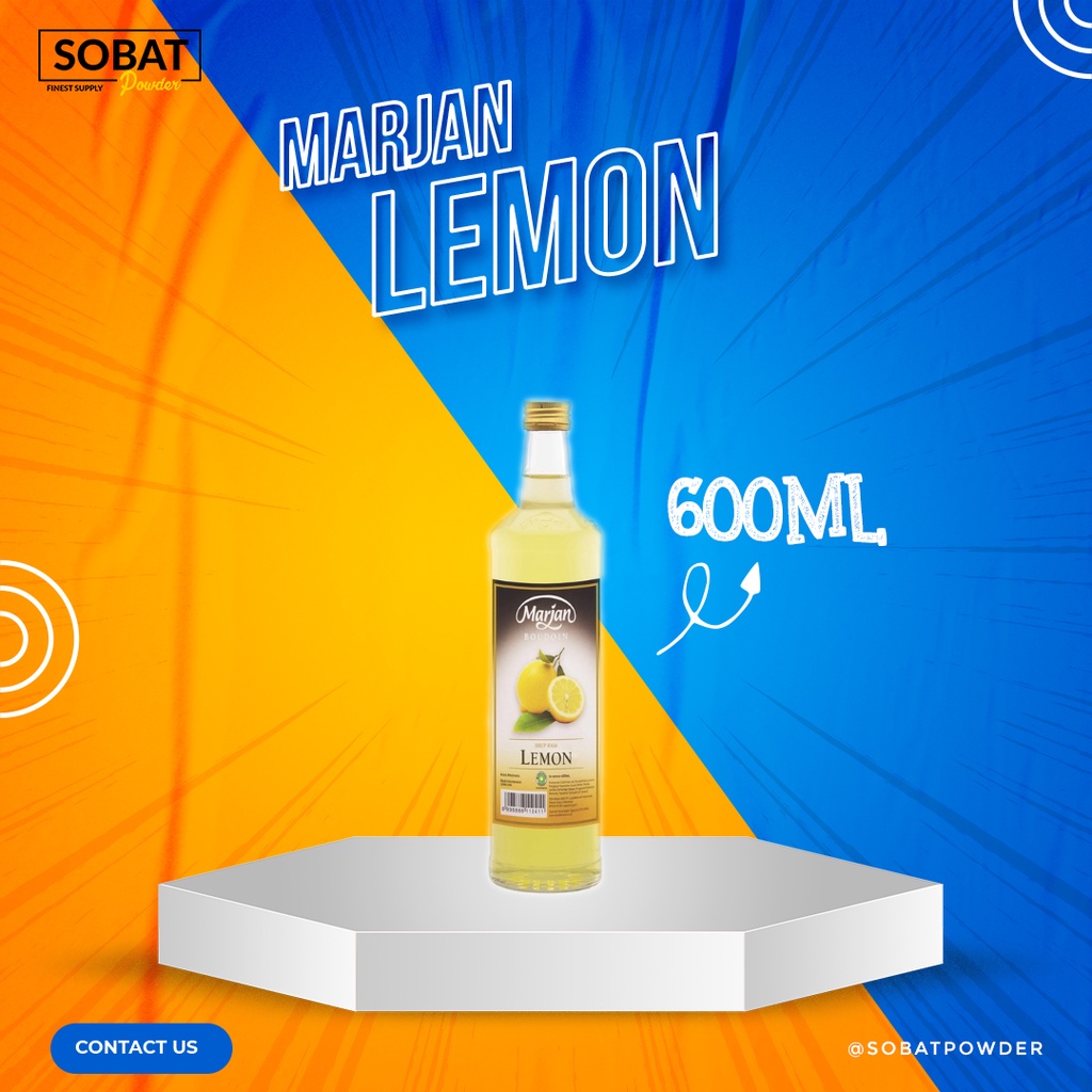 Jual Marjan Boundoin Sirup Rasa Lemon Botol 460ml | Shopee Indonesia