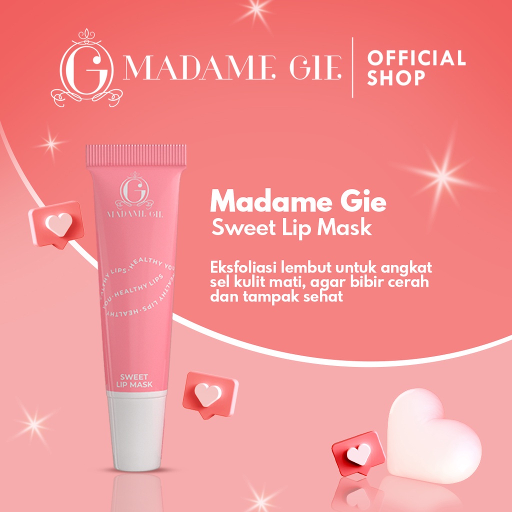 Jual Madame Gie Sweet Lip Mask - Masker Scrub Bibir Cerah | Shopee ...