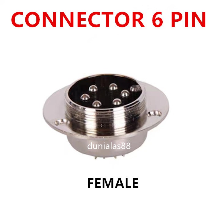 Jual 6 Pin Konektor Male Female Mig Panasonic Connector Socket 6pin ...