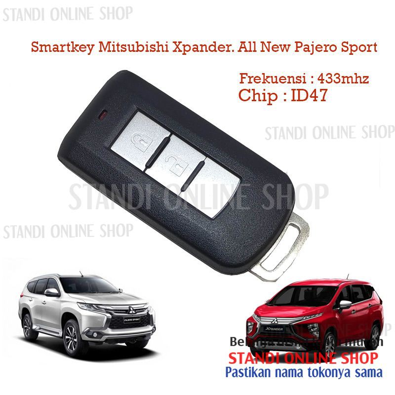 Jual Smart Key Keyless Remote Kunci Mobil Mitsubishi Xpander 2 Tombol ...