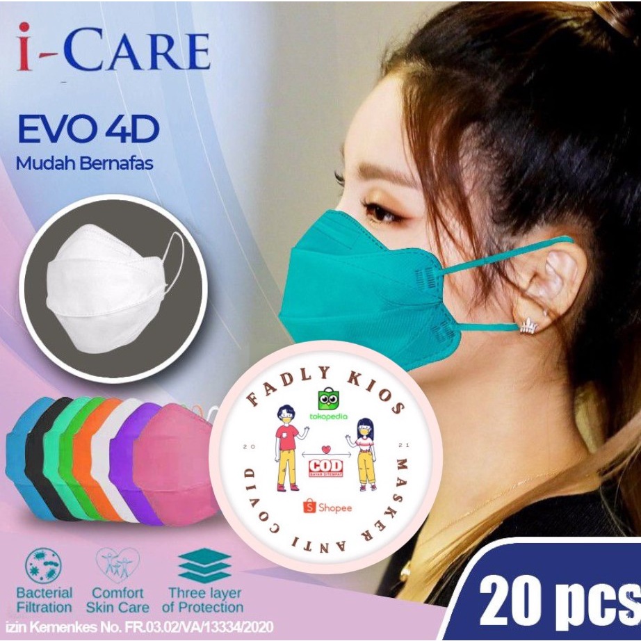 Jual MASKER KF94 4ply TEBAL evo Mask Korea Duckbill Kn95 WN 958 isi 50 ...