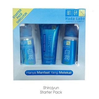 Jual Hada Labo Shirojyun Ultimate Whitening Starter Pack (Biru ...