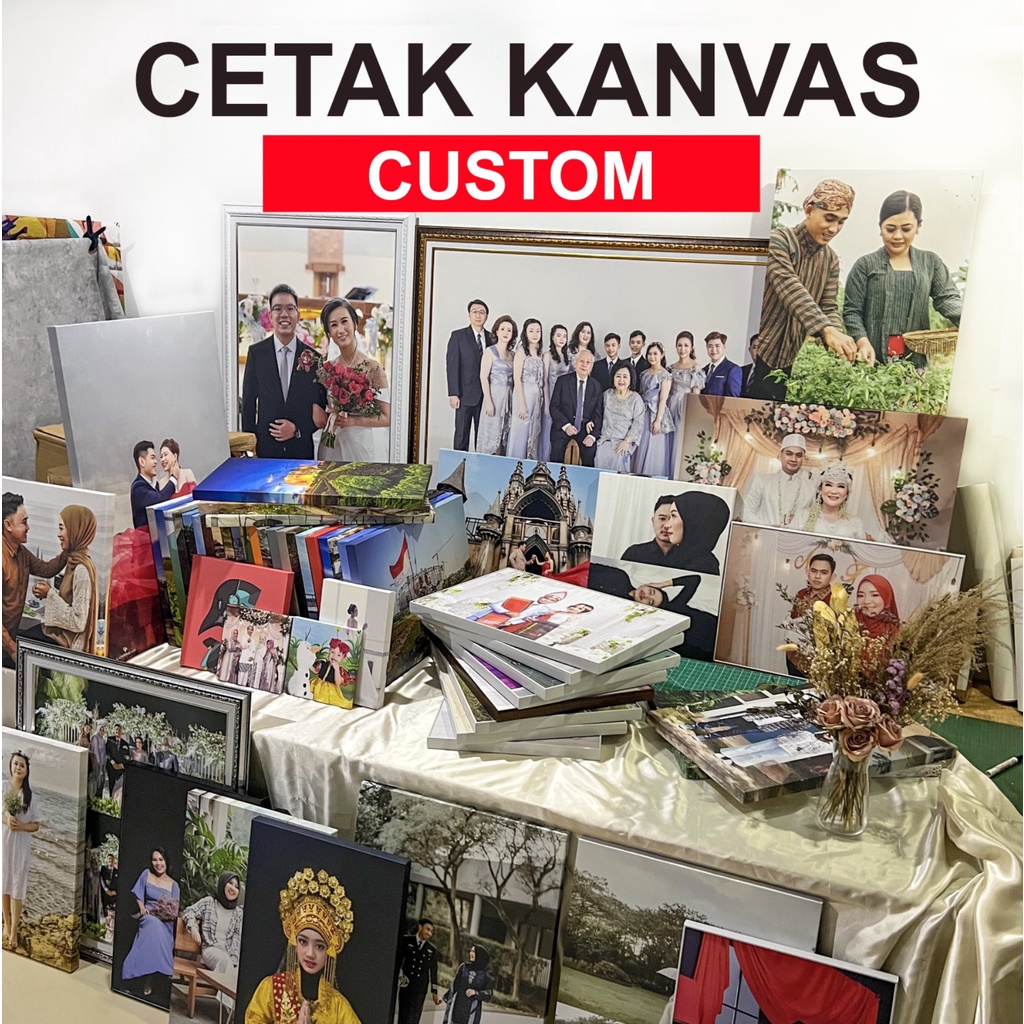 Jual Cetak Foto Kanvas Paket (Custom) #2 | Shopee Indonesia