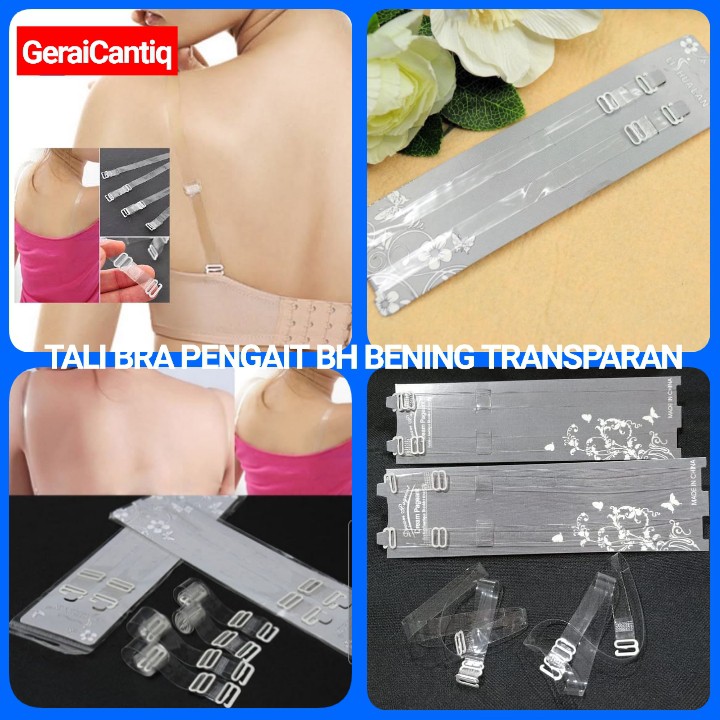 Jual TALI BRA PENGAIT BH BENING TRANSPARAN STRAP SEAMLESS UNDERWEAR ...