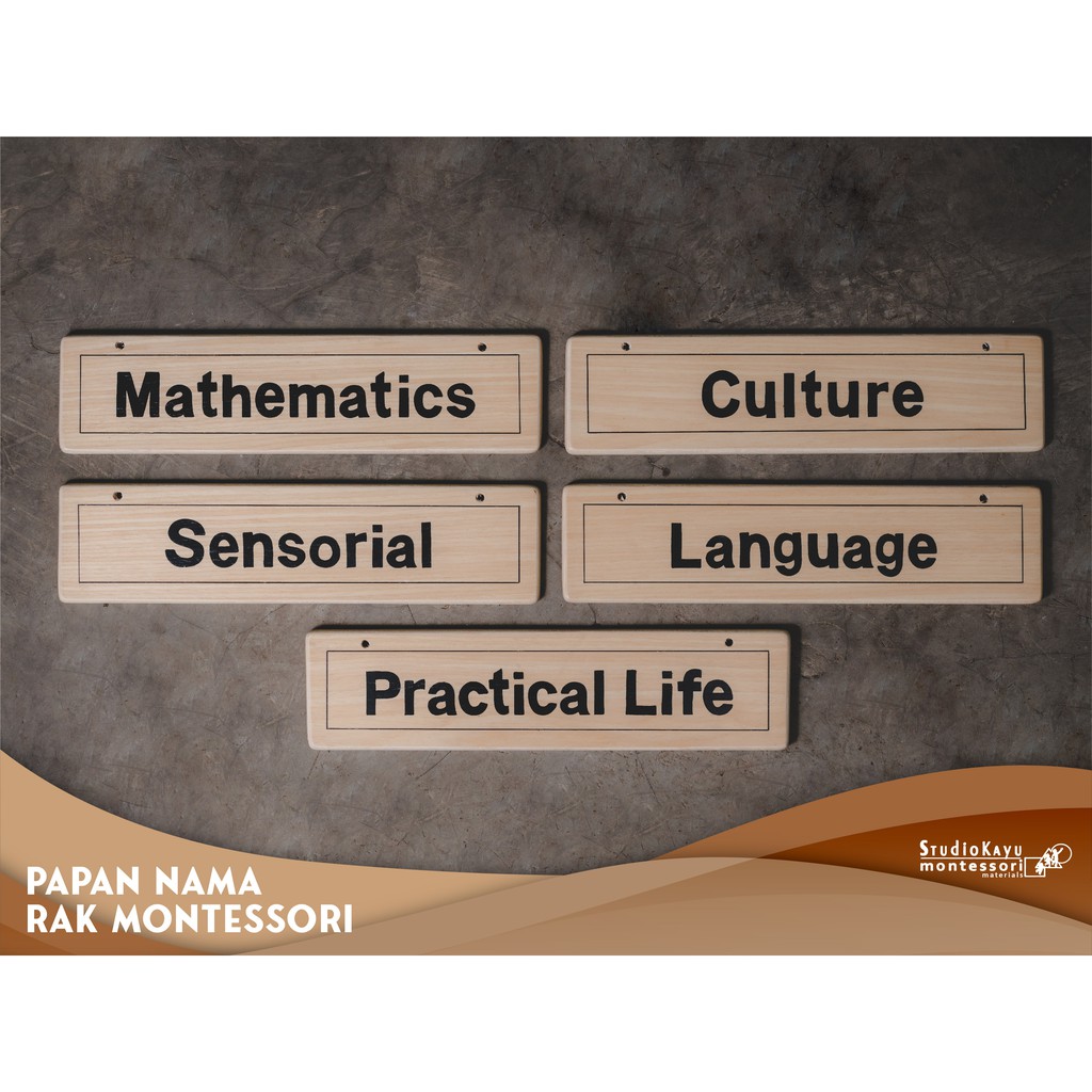 Jual Papan Nama Rak Montessori | Shopee Indonesia