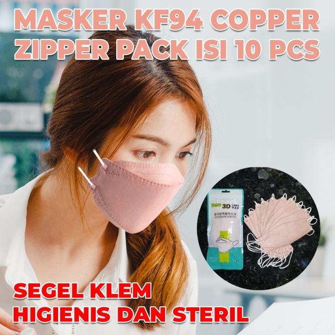 Jual Masker KF94 Copper Oxide tembaga 4Ply Segel Klem Higenis isi 10 ...