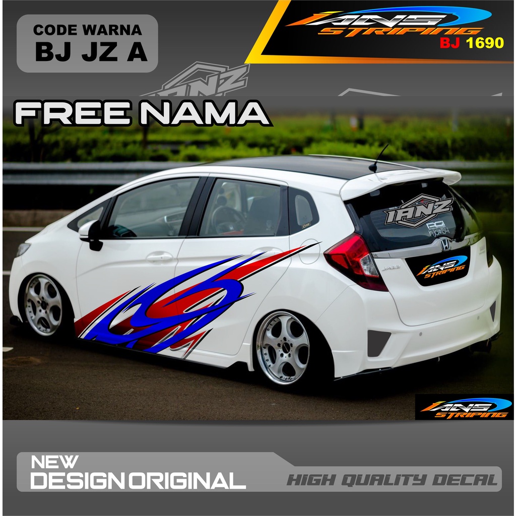 Jual STIKER DECAL MOBIL HONDA JAZZ JES AYLA AGYA / STIKER MOBIL TERBARU ...