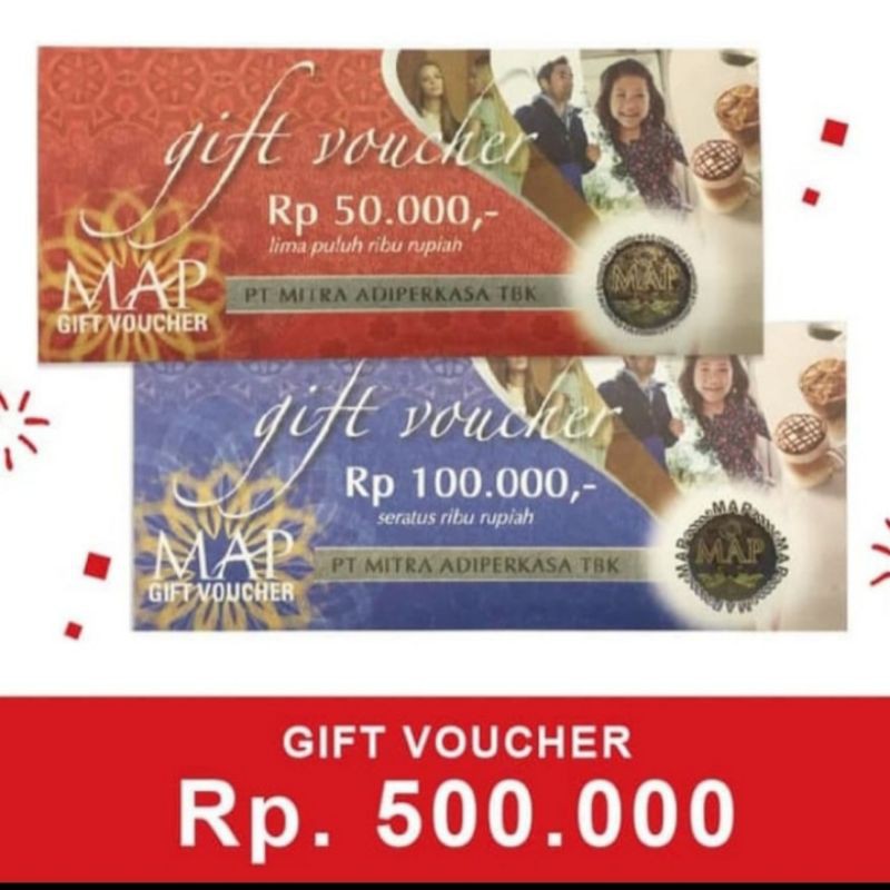 Jual Voucher MAP Nominal 500 Ribu Voucher MAP 500.000 | Shopee Indonesia