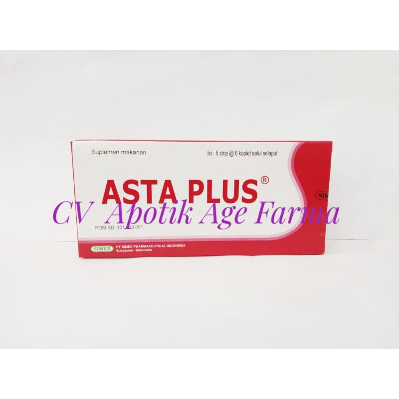 Jual Asta Plus Caplet isi 30 (Simex) | Shopee Indonesia