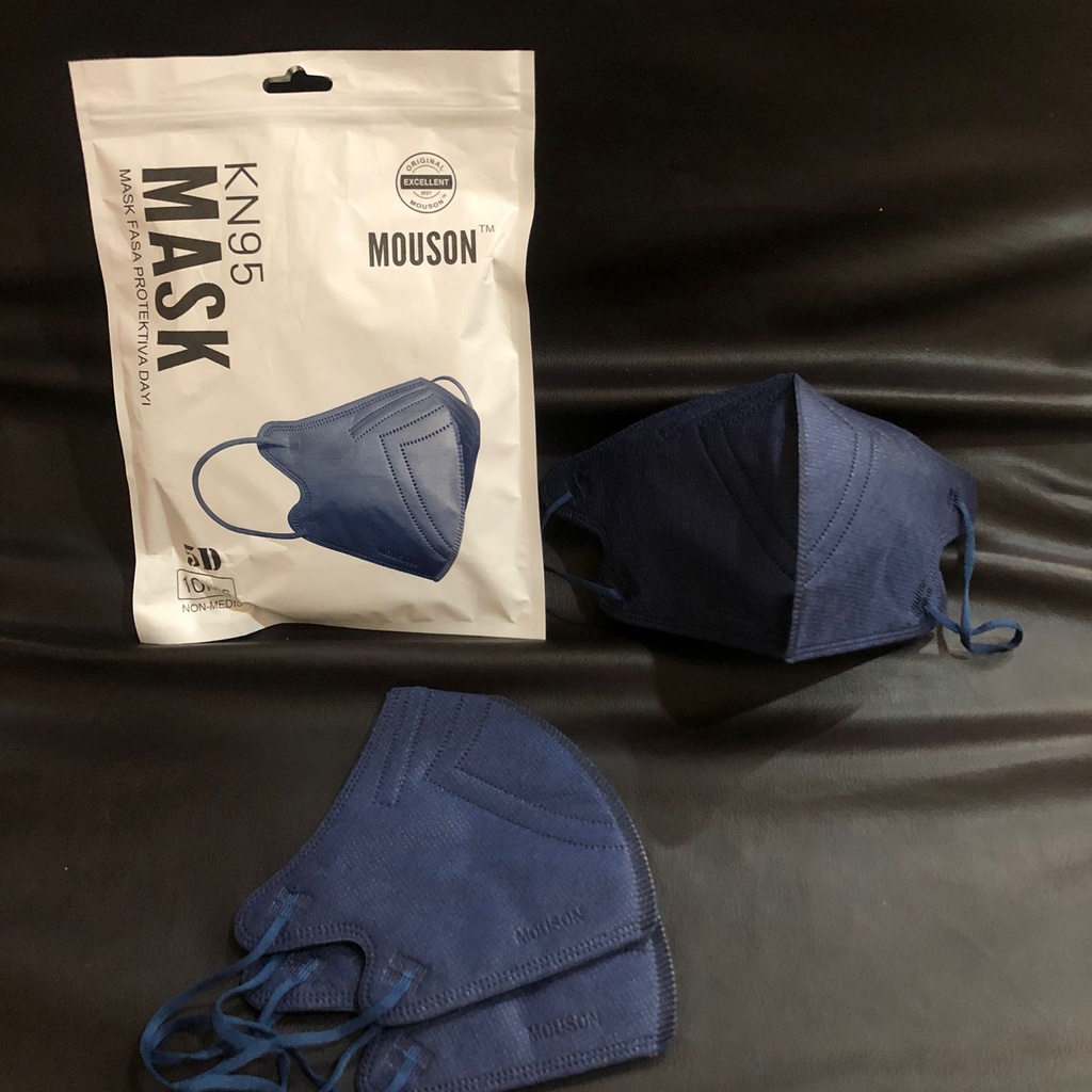 Jual Masker DEWASA KN95 MOUSON 5D Warna 5Ply KN 95 / Earloop Tebal ...