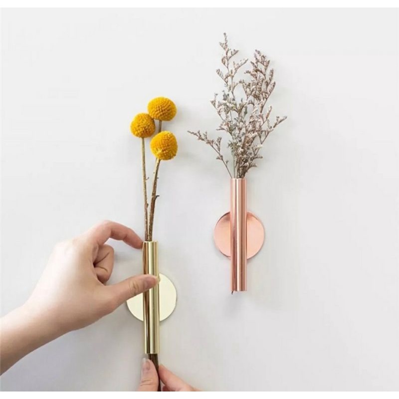 Jual Metal wall vas , Vas bunga dinding | Shopee Indonesia