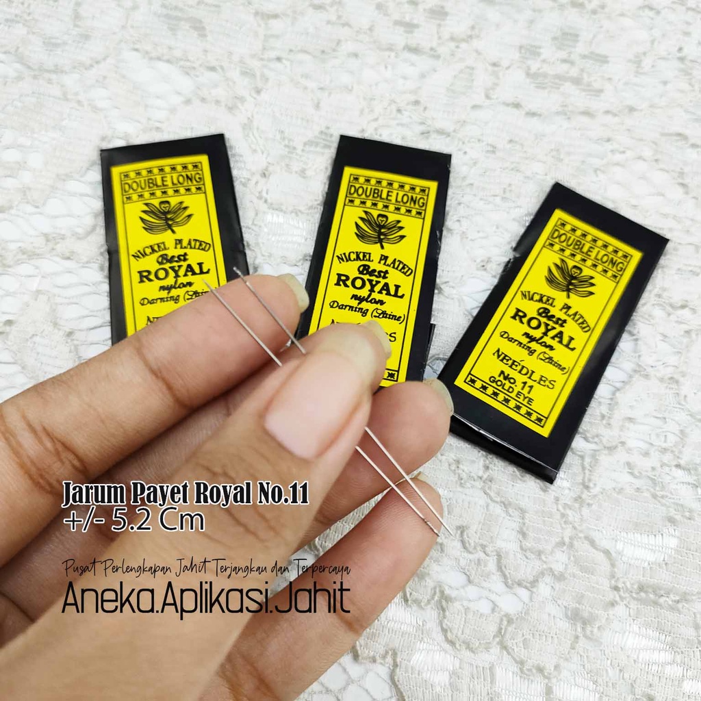 Jual 1 BUNGKUS JARUM PAYET ROYAL / JARUM JAHIT PAYET | Shopee Indonesia