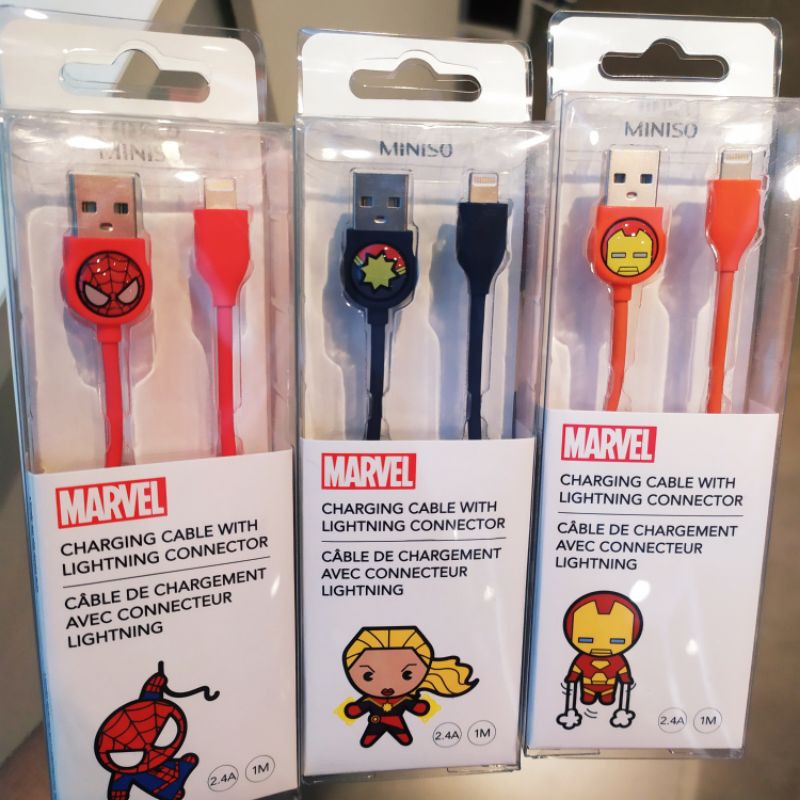 Jual MARVEL Charging Cable with Lightning Connector iphone charger ...