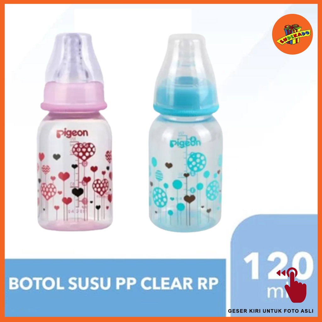 Jual PIGEON FLEXIBLE PP ROUND BASE 120ml - Botol Susu 120ml | Shopee Indonesia