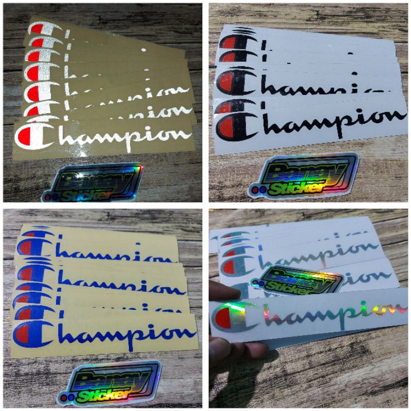 Jual STICKER CHAMPION CUTTING | Shopee Indonesia