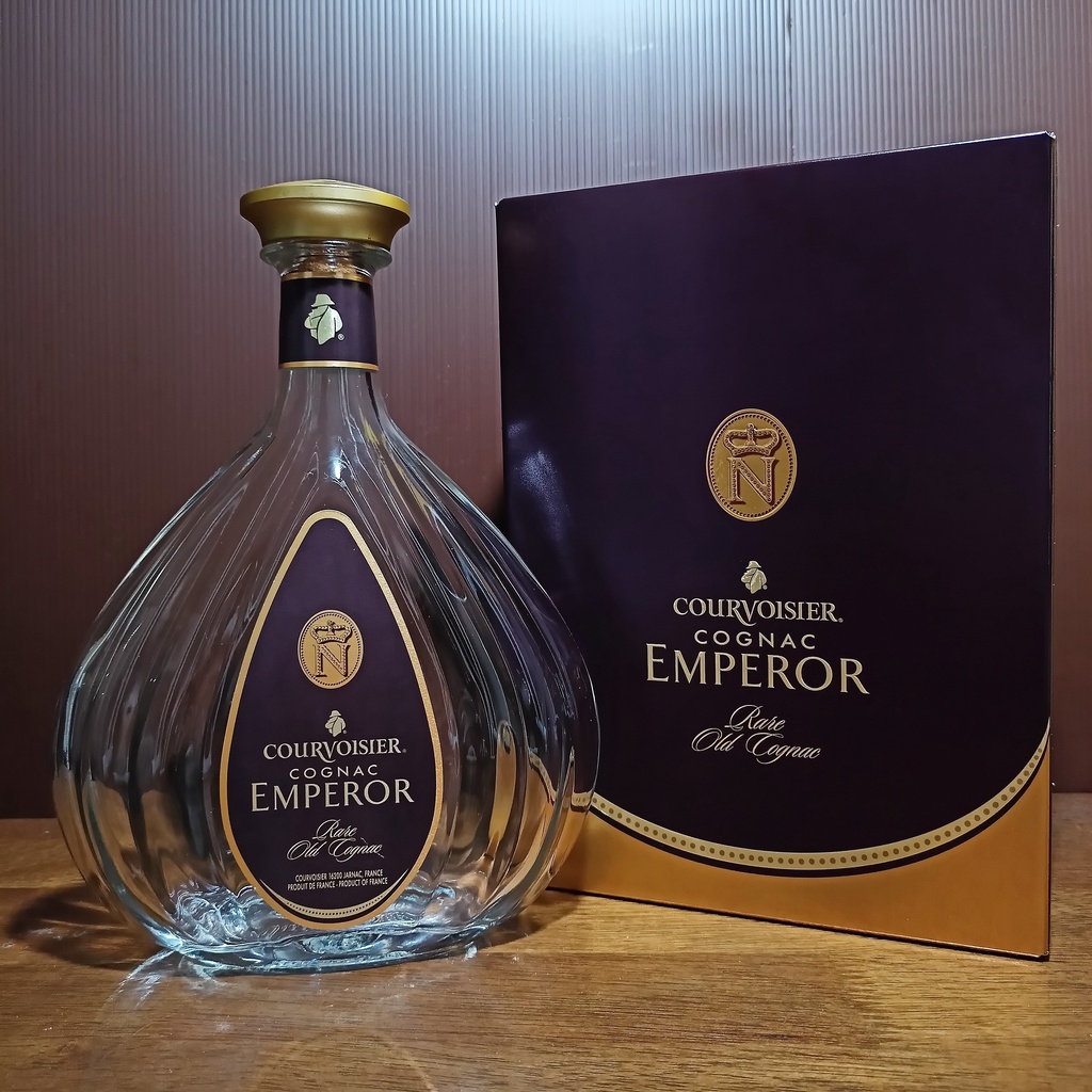 Jual Botol bekas Courvoisier Emperor 700 ML Rare + Box | Shopee Indonesia
