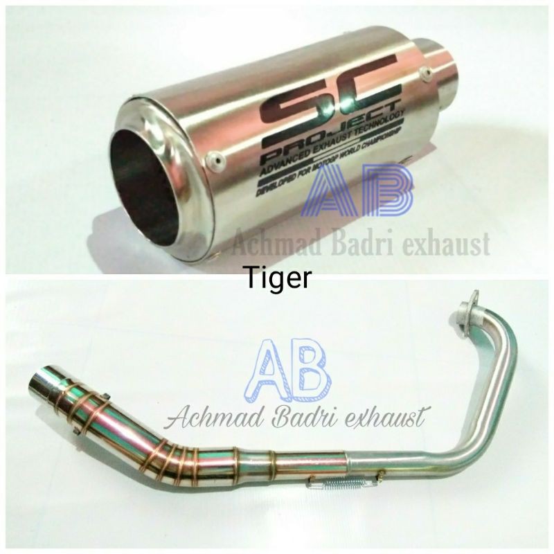 Jual KNALPOT TIGER 2000 TIGER REVO KNALPOT RACING HONDA TIGER MODEL ...