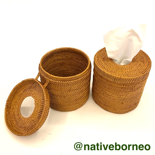 Jual Kotak Tisu Bulat Ate [L010] - Kotak Tisu Gulung Rotan, Tempat Tisu ...