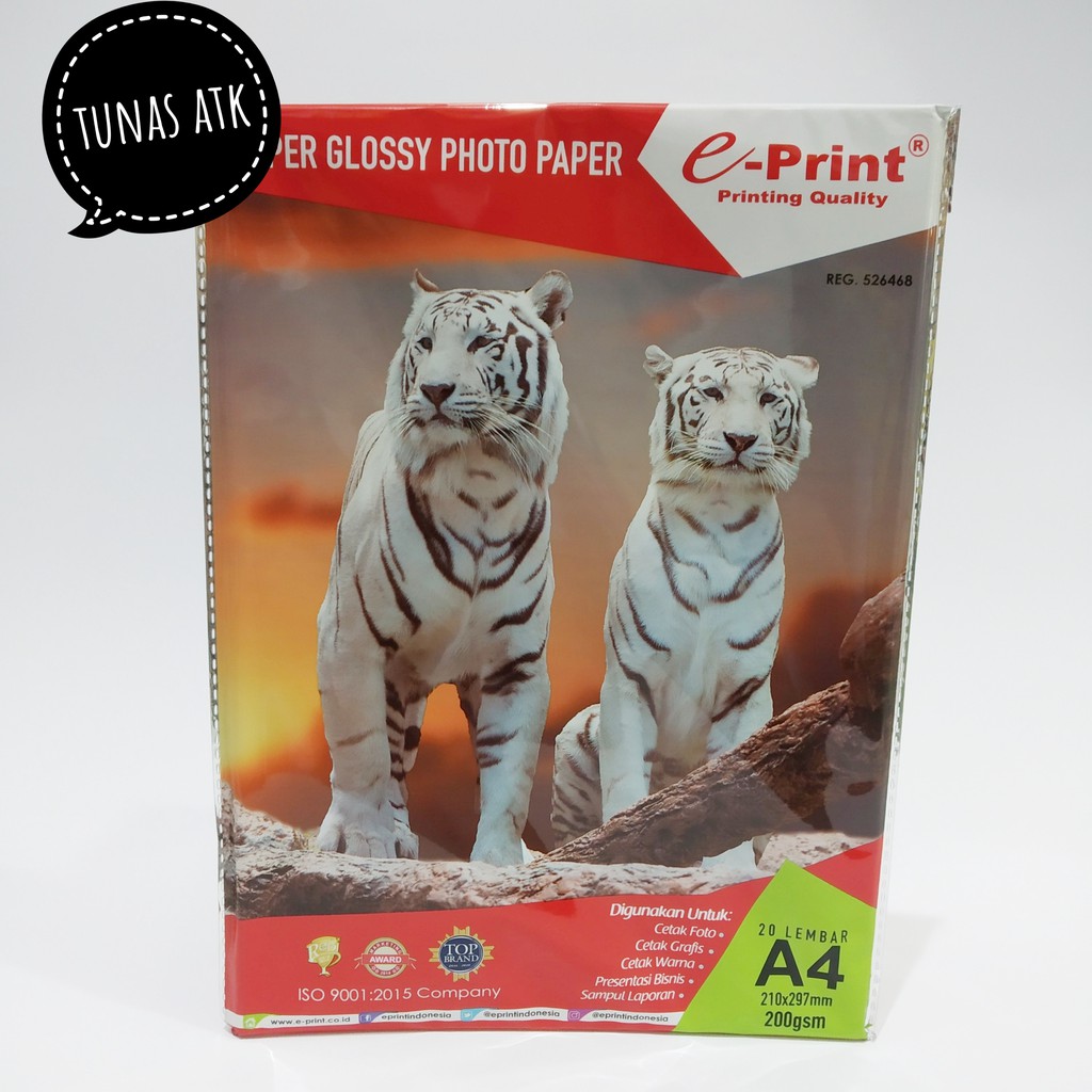Jual E-PRINT SUPER GLOSSY PHOTO PAPER A4 200 GSM | Shopee Indonesia