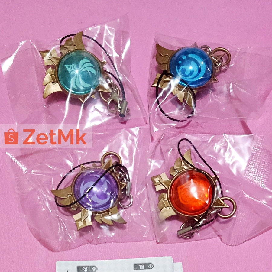 Jual Genshin Impact Mondstadt Vision Strap Anemo Hydro Electro Pyro ...