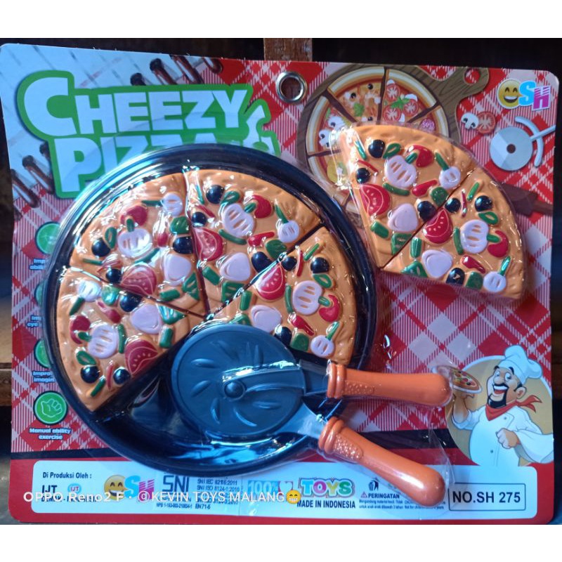 Jual SH 275 PIZZA HOT PLAY SET / MAINAN KUE PIZZA POTONG PLUS LOYANG ...