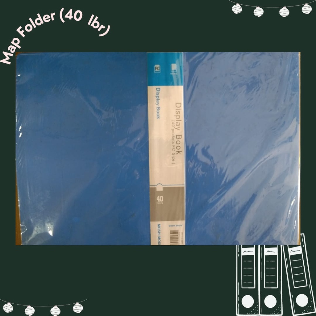 Jual Map Folder/ Document Keeper / Map Clear Holder F4 Folio 40 Lembar ...